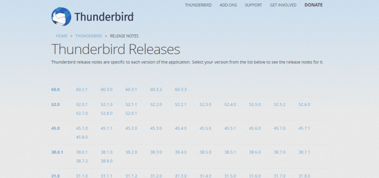 Go back to the older version of Thunderbird « USLSoftware®